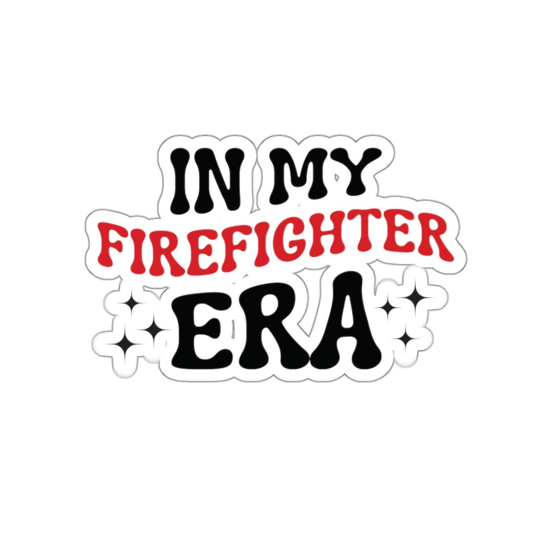 Female Firefighter Sticker, Firefighter Sticker, Fireman Sticker ...