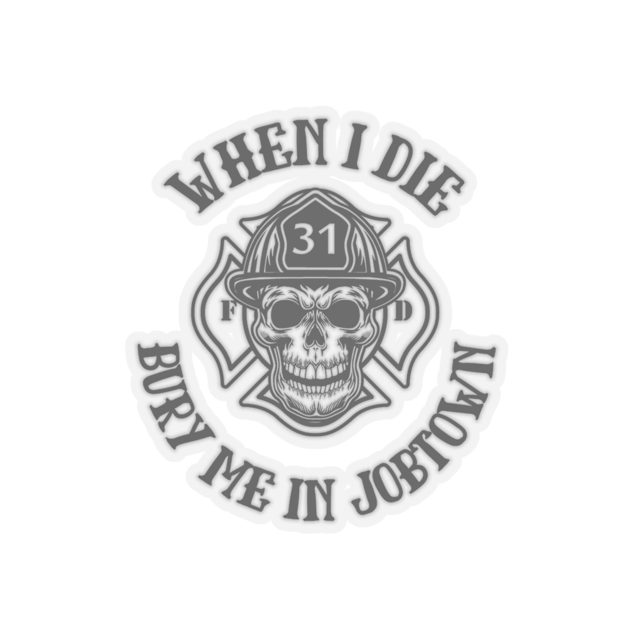 Fire Department Sticker, Firefighter Sticker, Funny Firefighter Sticker ...