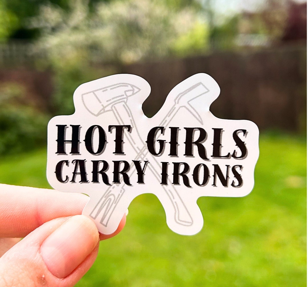 Female Firefighter Sticker, Firefighter Sticker, Fireman Sticker ...