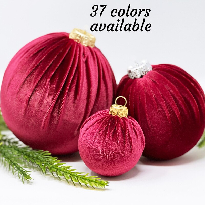 Red Ball Ornament - Etsy