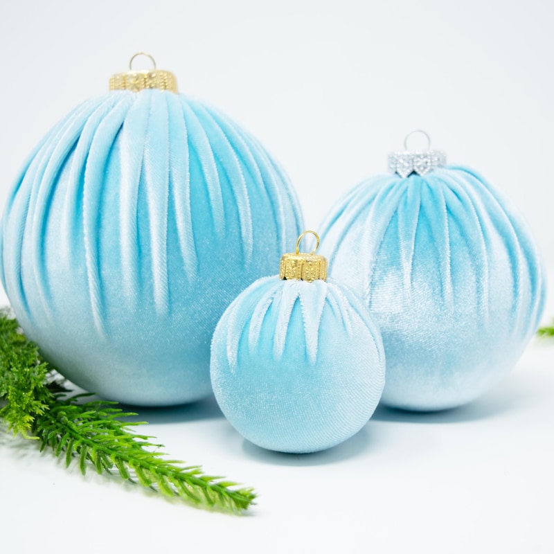 Light Blue Christmas Ornaments - Etsy