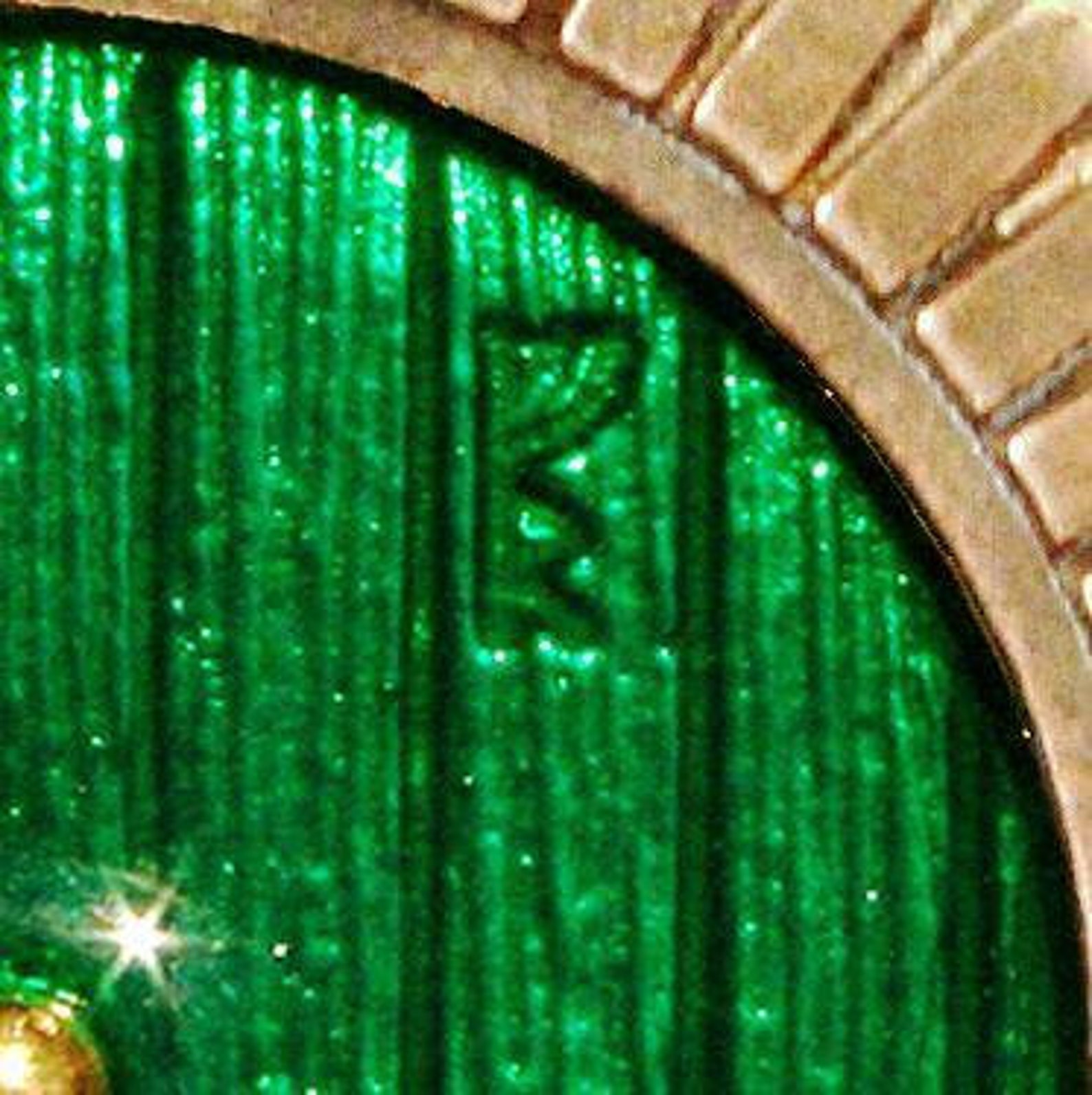 The Hobbit Bag End Door Pendant or Key Chain Bronze Necklace | Etsy