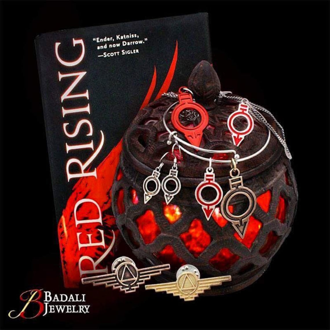 Gold Society Pin Officially Licensed Red Rising Jewelry With | Etsy