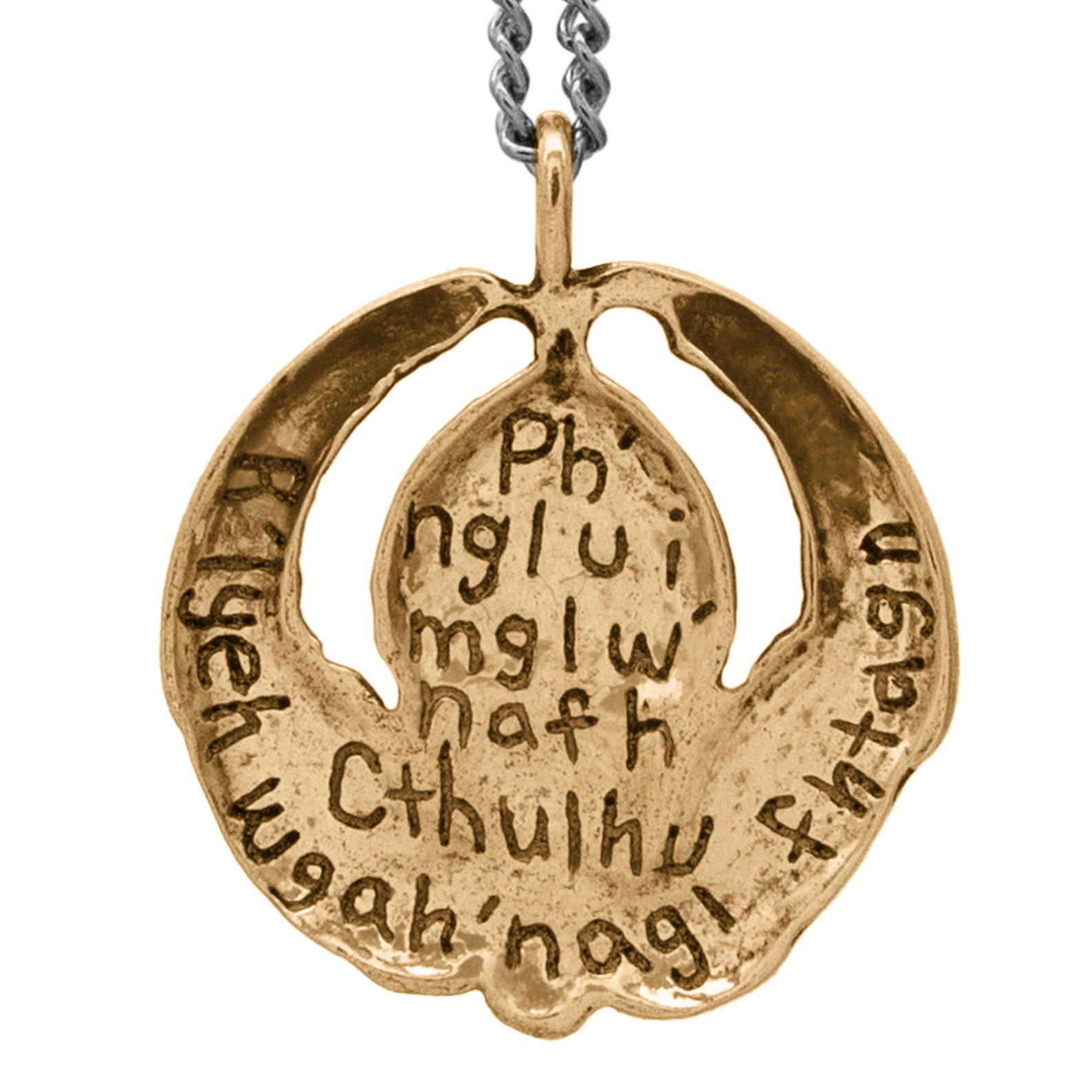 Cthulhu Medallion Engraved With the Cthulhu Chant, HP Lovecraft's Call ...