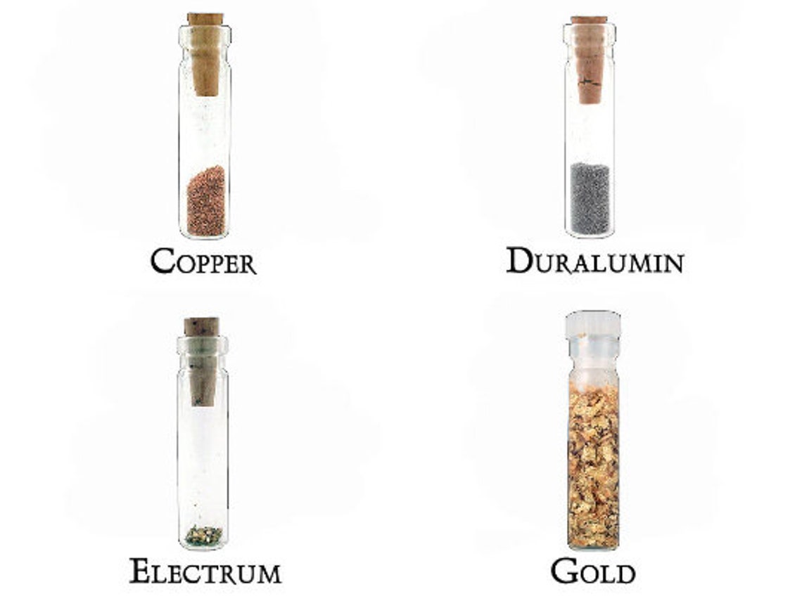 Mistborn Metals Vials Officially Licensed Replica With - Etsy