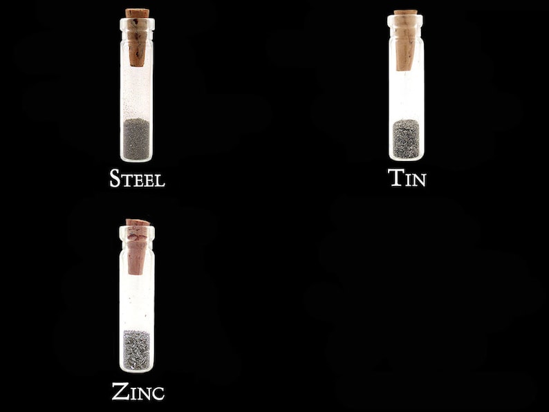 Mistborn Metals Vials Officially Licensed Replica with | Etsy
