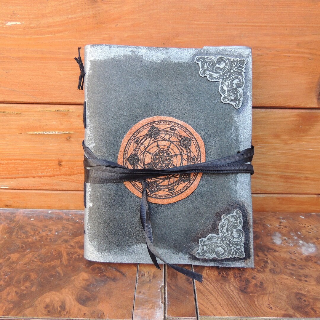 Cursed Leather Book Unique Piece Ready for Shipment photo Holder Chains ...