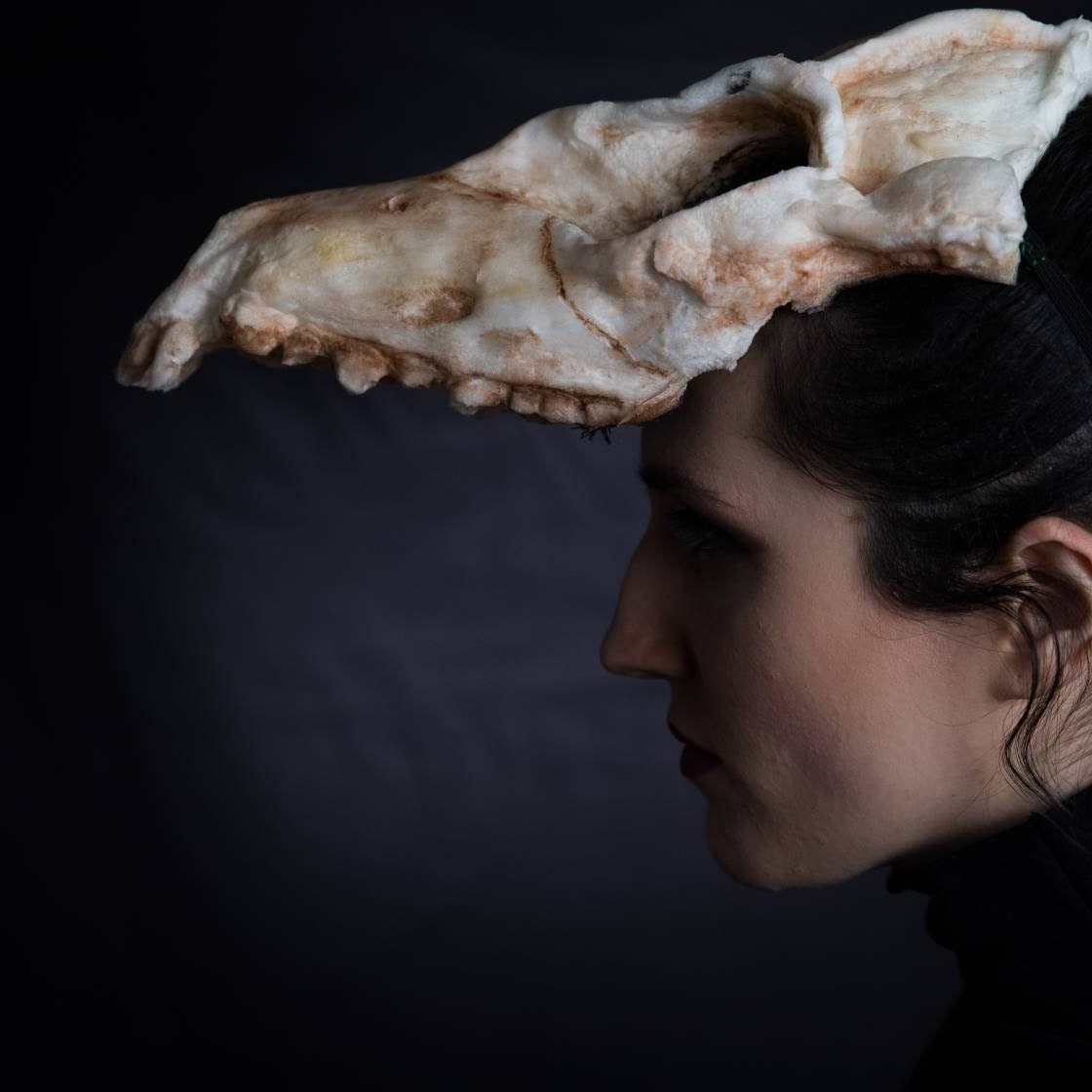 Skull Wolf Mask Made to Order Macabre Elegant Wolf Man - Etsy