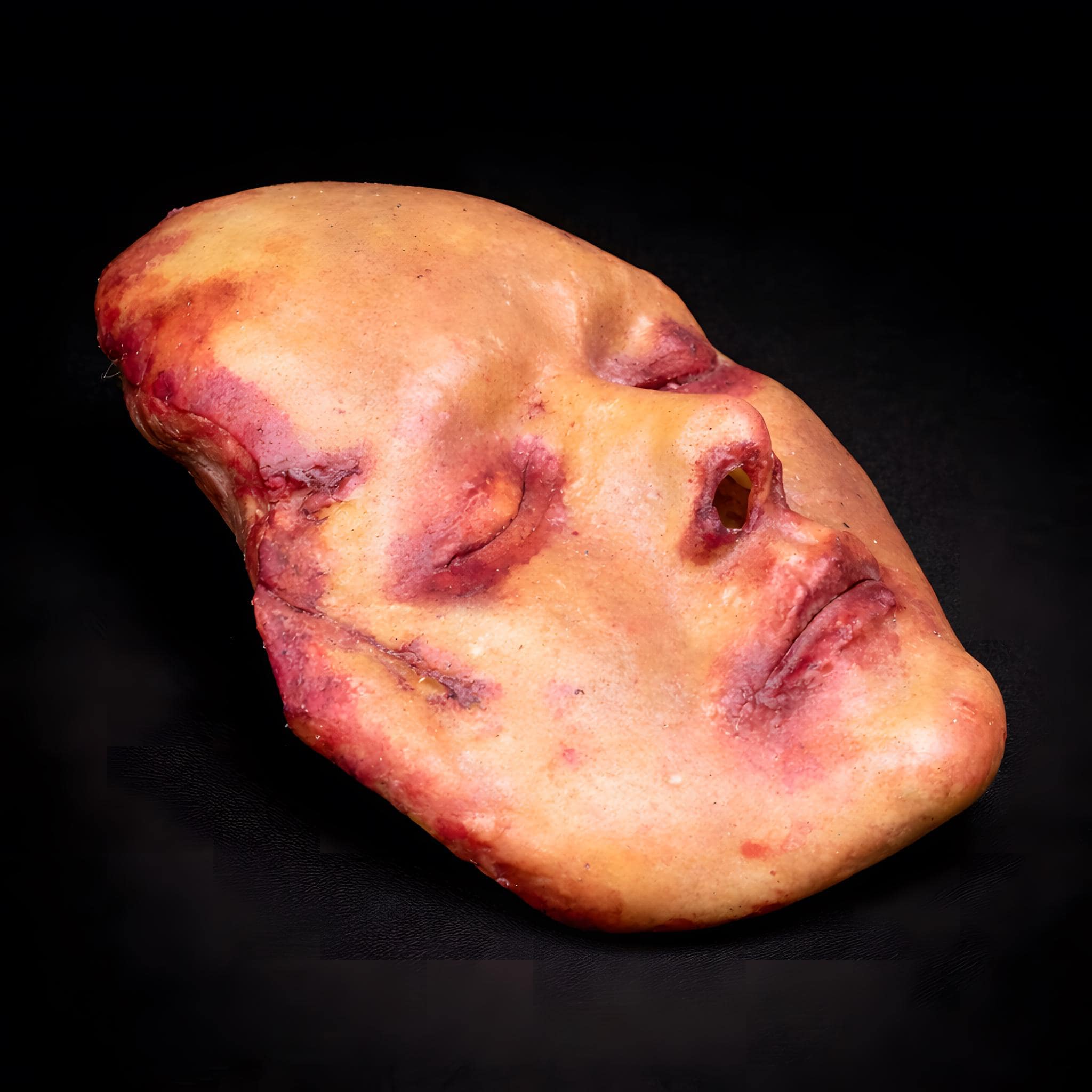 Flayed Face Latex Prop – Realistic Horror Trophy, Macabre Gore Decor ...