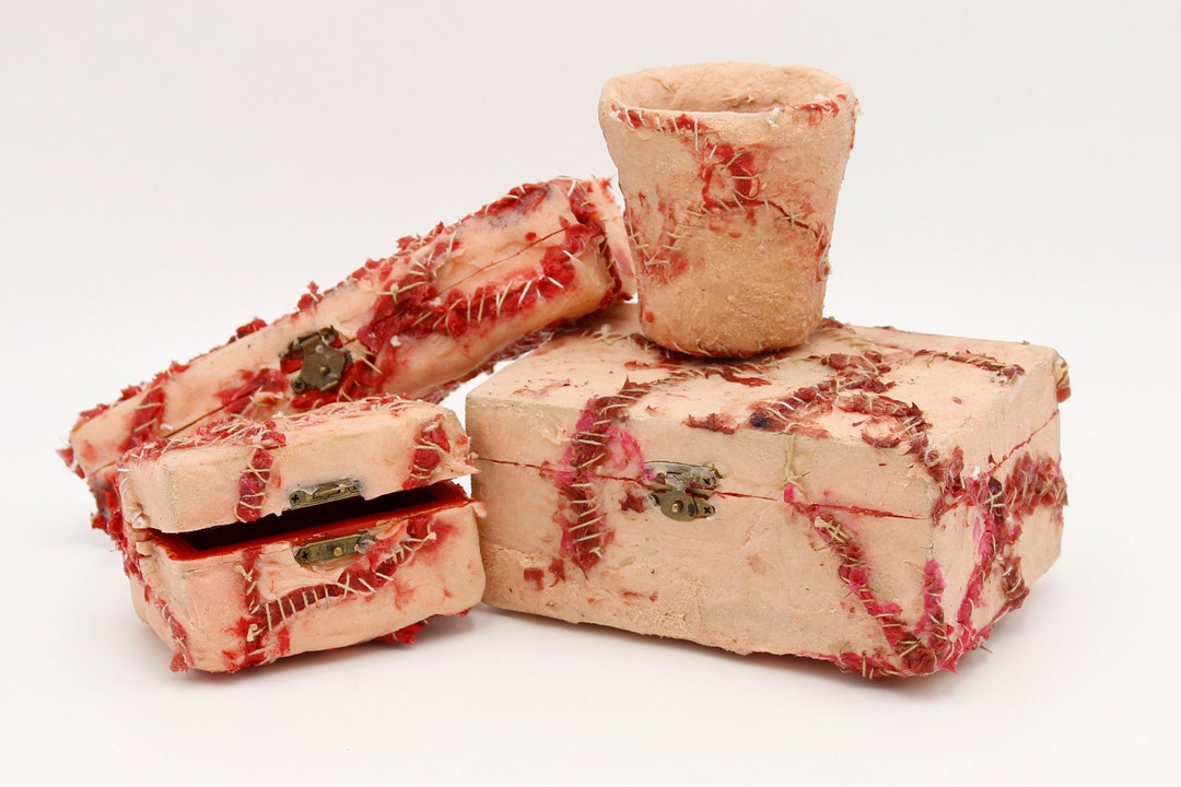 Human Skin Coffer Case - Made to Order - Horror Trophy Macabre Orc ...