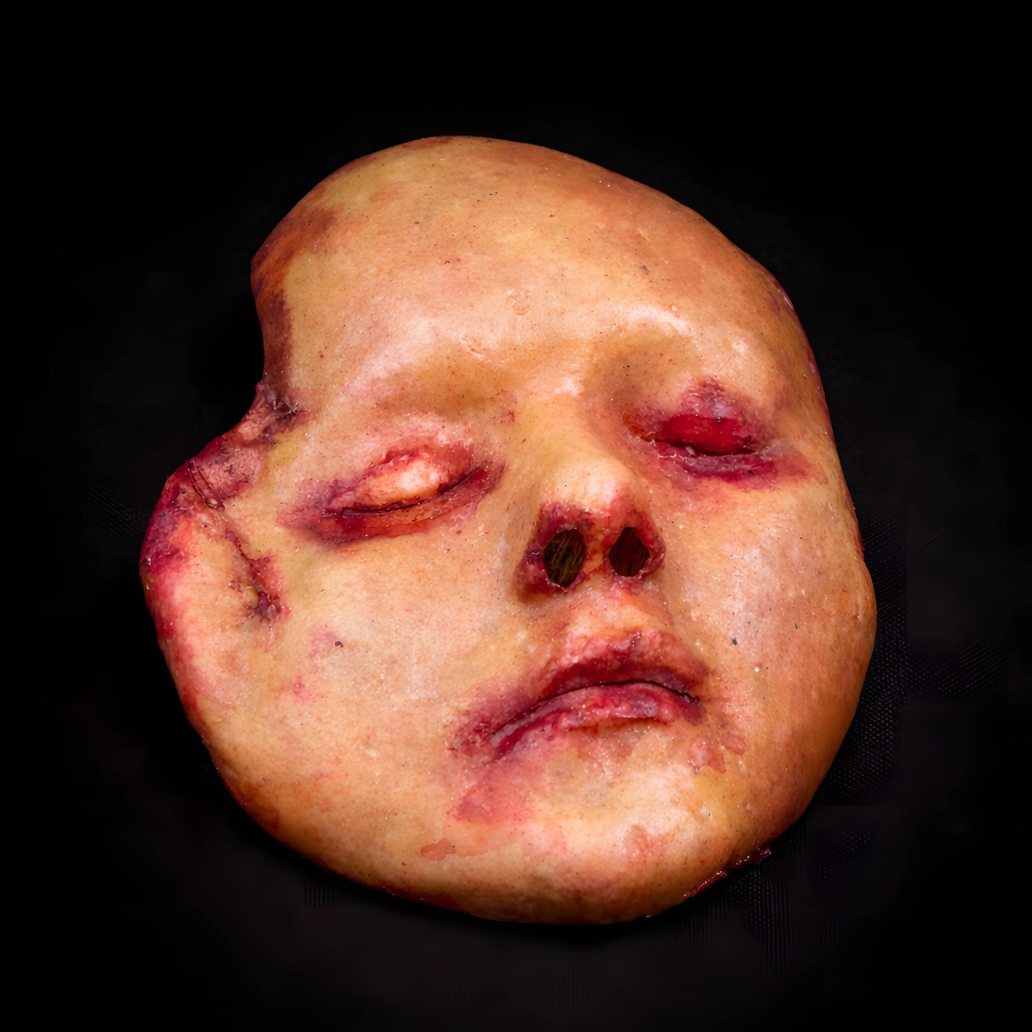 Flayed Face Latex Prop – Realistic Horror Trophy, Macabre Gore Decor ...