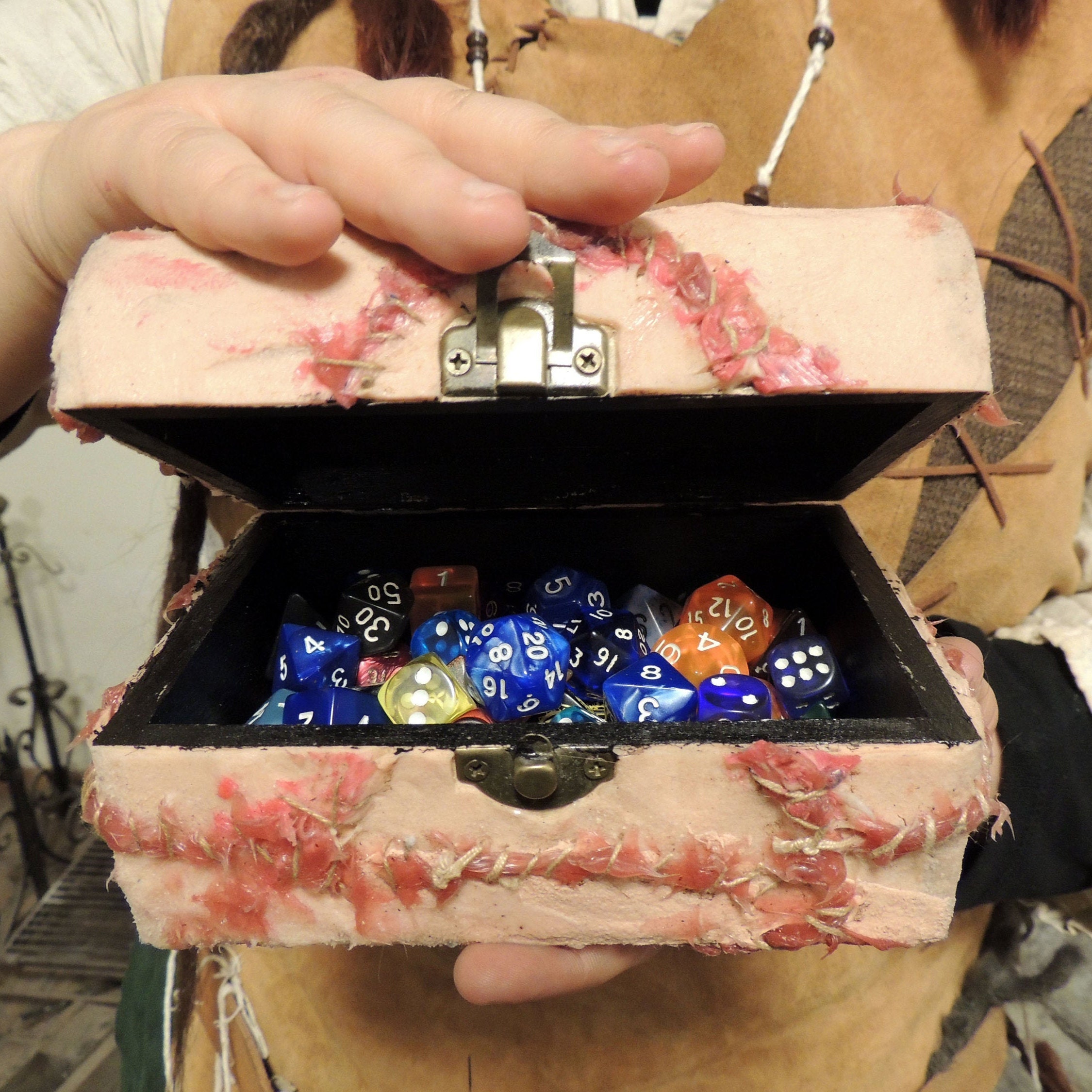 Human skin Coffer case made to order horror trophy | Etsy