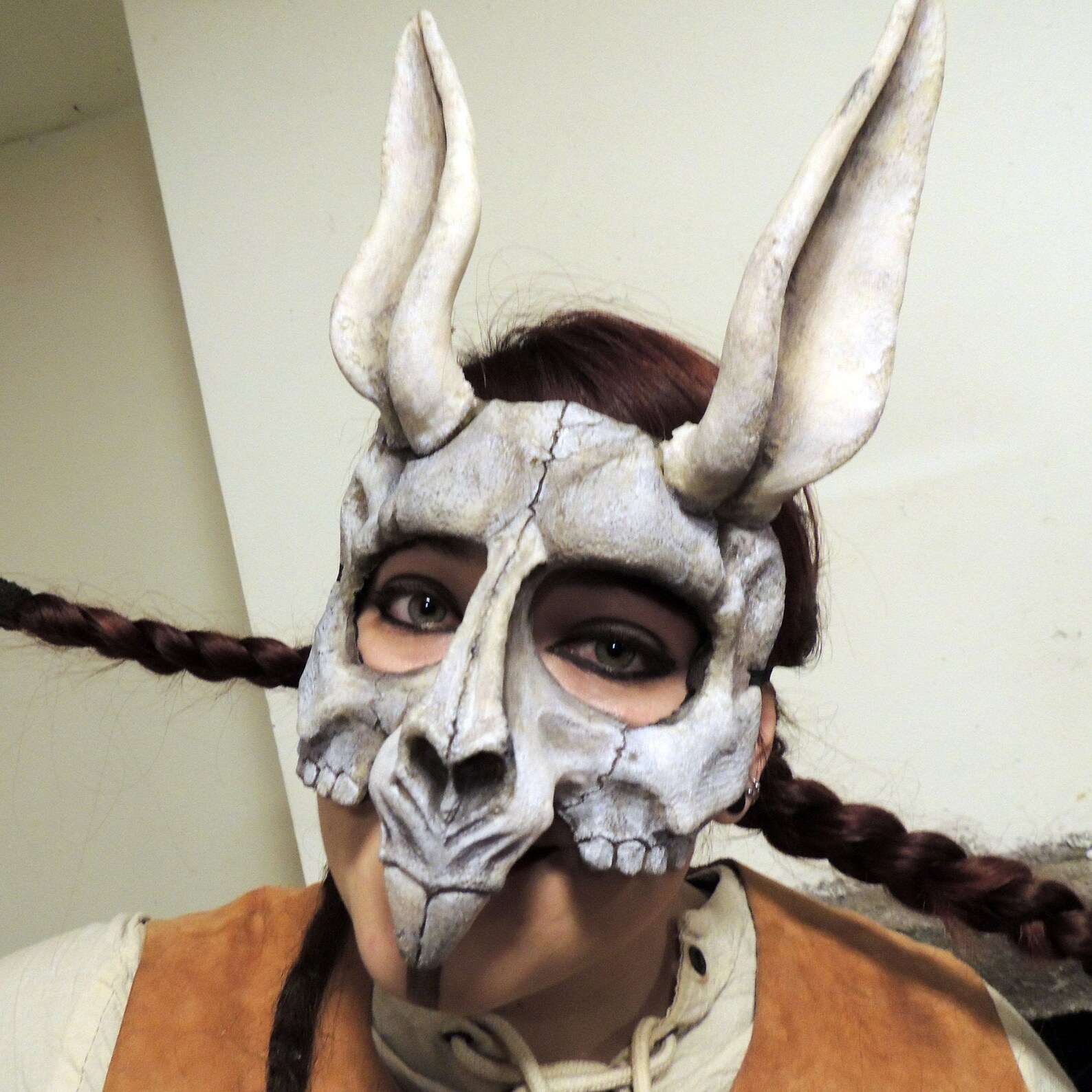 Rabbit Skull Mask Made to Order Head Hat Barbaric Bones - Etsy