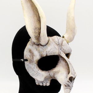 Rabbit Skull Mask - Made to Order - Head Hat Barbaric Bones Crown ...