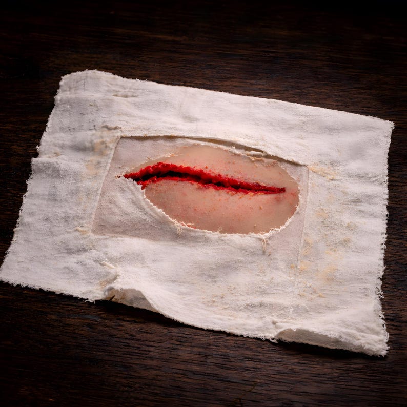 Stitchable Silicone LARP Wound With Fabric – Medical Scenic Prop - Etsy ...