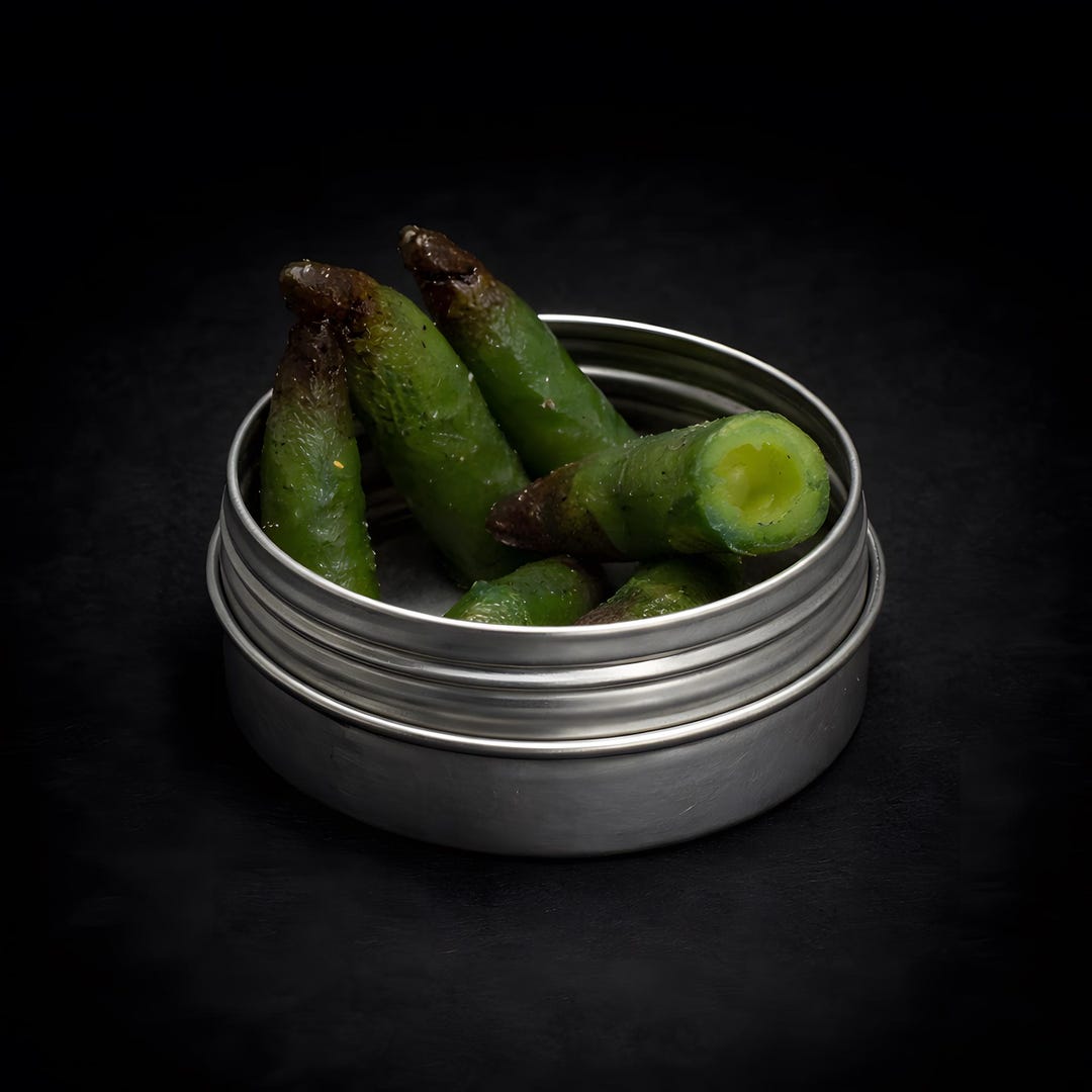 Silicone Horror Leeches – Set of 6 Fake Leeches With Tin Box, LARP ...