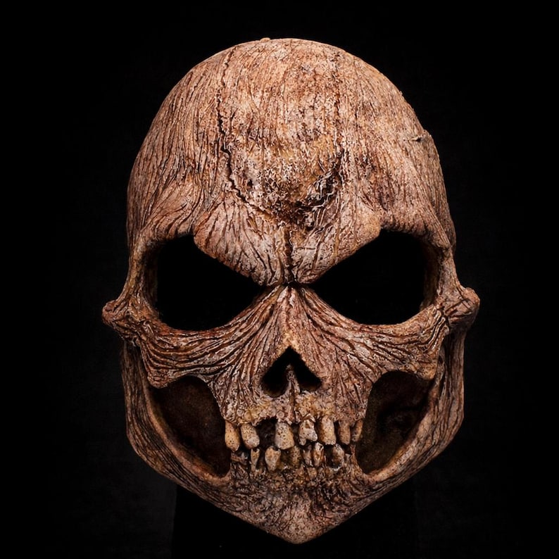 Crowned Skull Mask – Full Face Gothic Skull With Crown – Luxury Dark ...