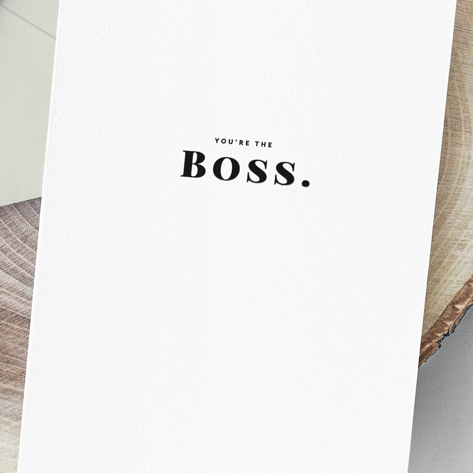 You're the Boss • Boss's Day Greeting Card Printable Instant Download ...