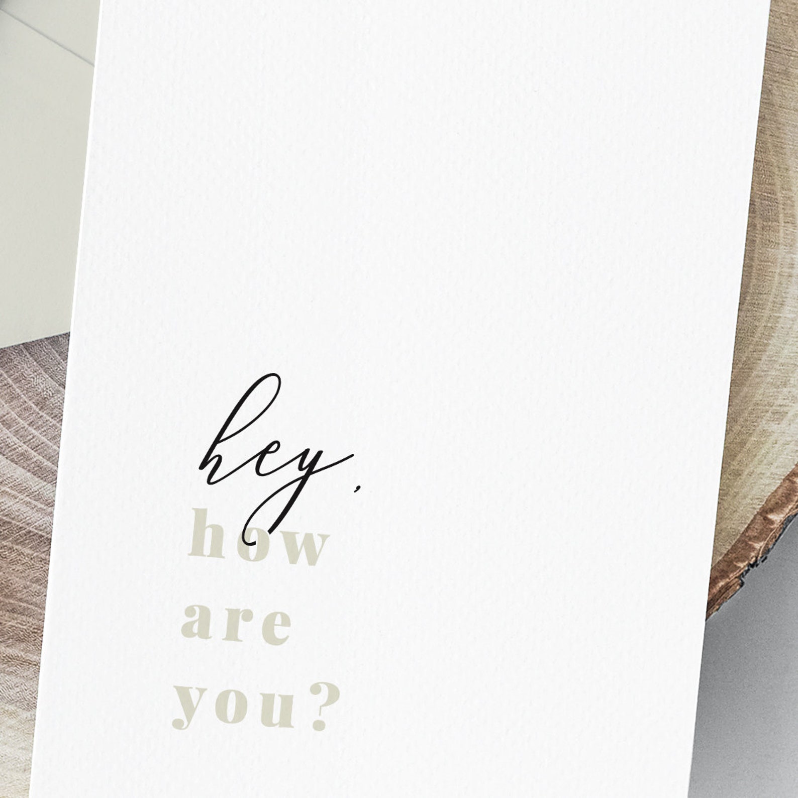 Hey How Are You General Greeting Card Printable Instant - Etsy