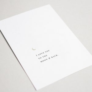 I Love You to the Moon and Back • Love Greeting Card Printable Instant ...