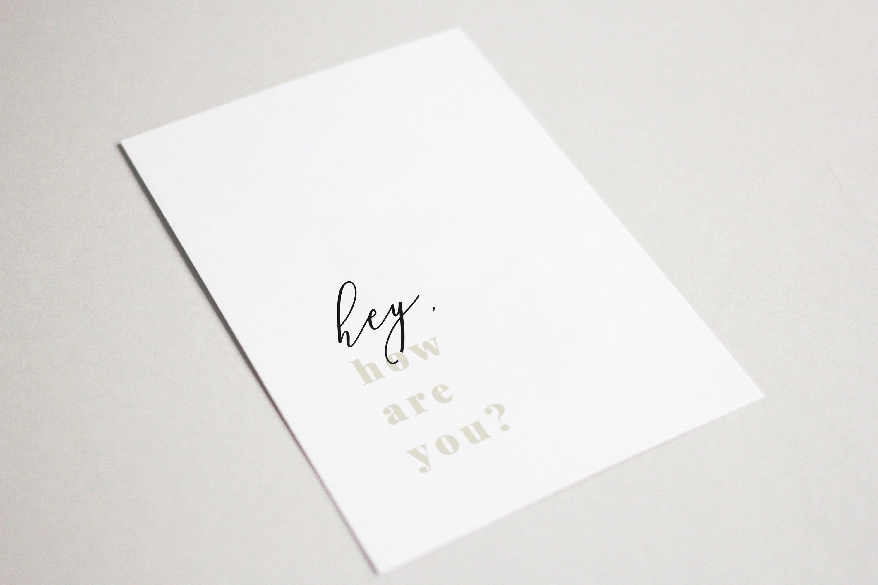 Hey How Are You General Greeting Card Printable Instant | Etsy