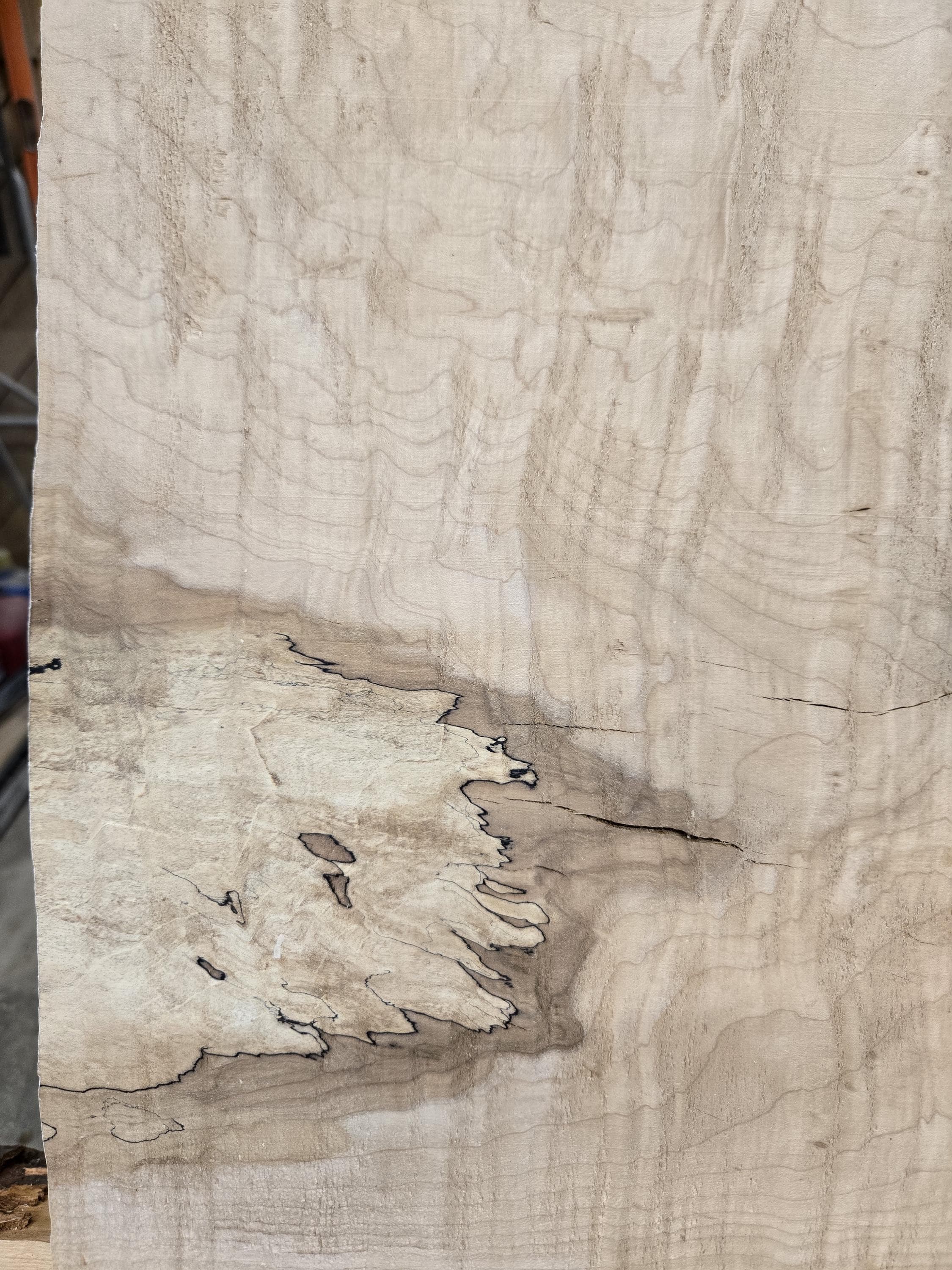 Small Live Edge Curly Maple Slab, Perfect for Charcuterie Board or ...
