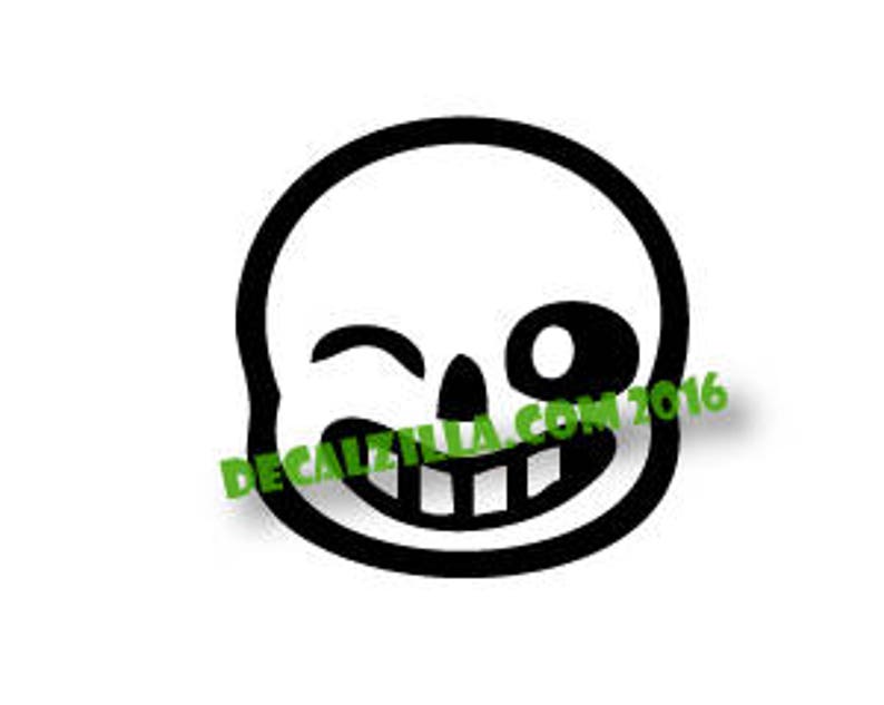 Undertale Sans Decal Sticker for Cars Laptops 3DS Phones - Etsy