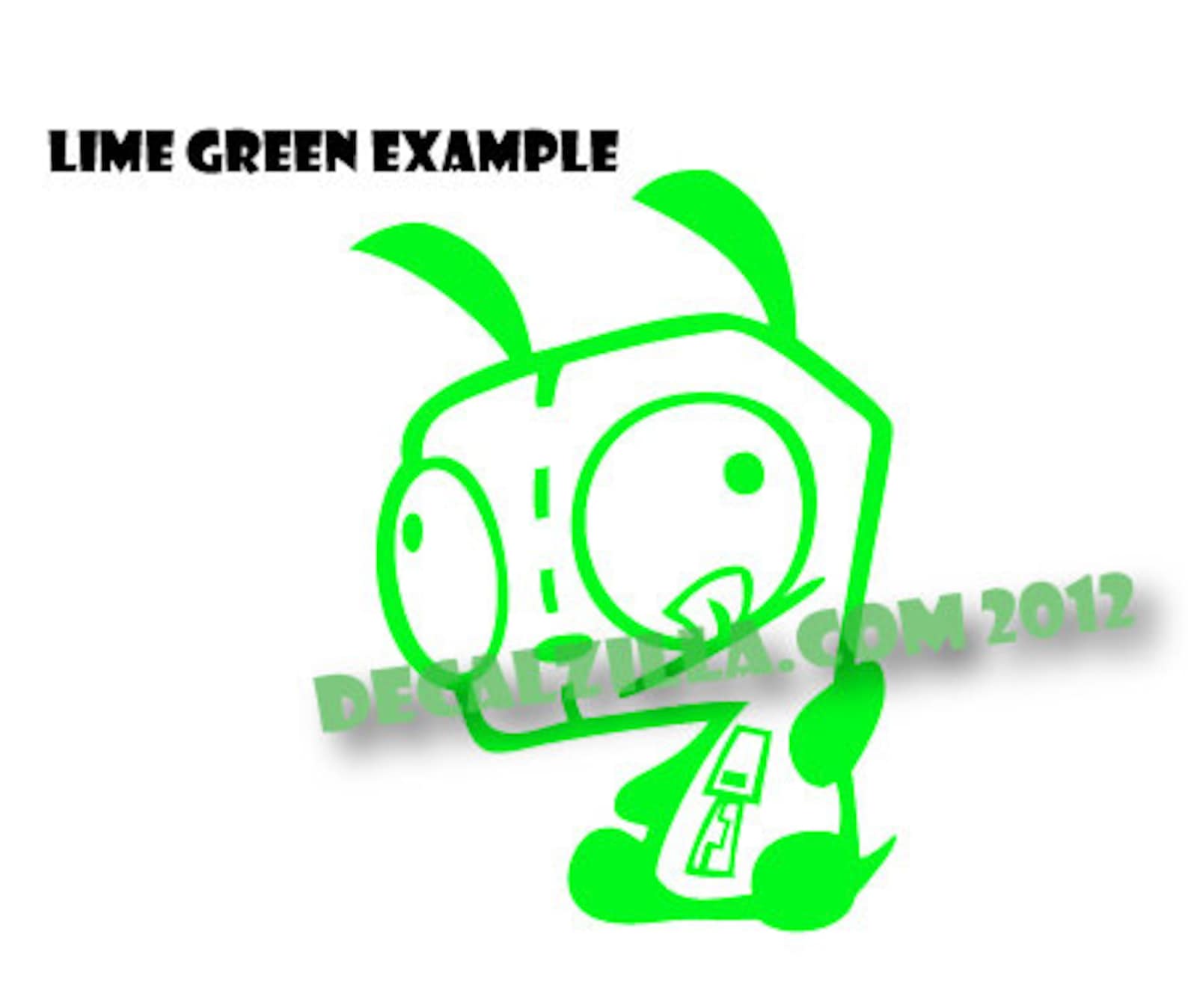 Invader Zim GIR Decal Sticker for Cars Laptops 3DS | Etsy