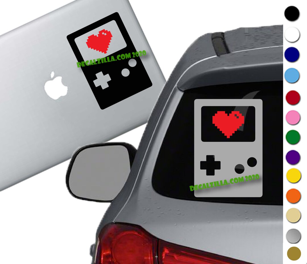 Gameboy - Vinyl Decal Sticker - for Cars, Laptops, Phones, Water ...