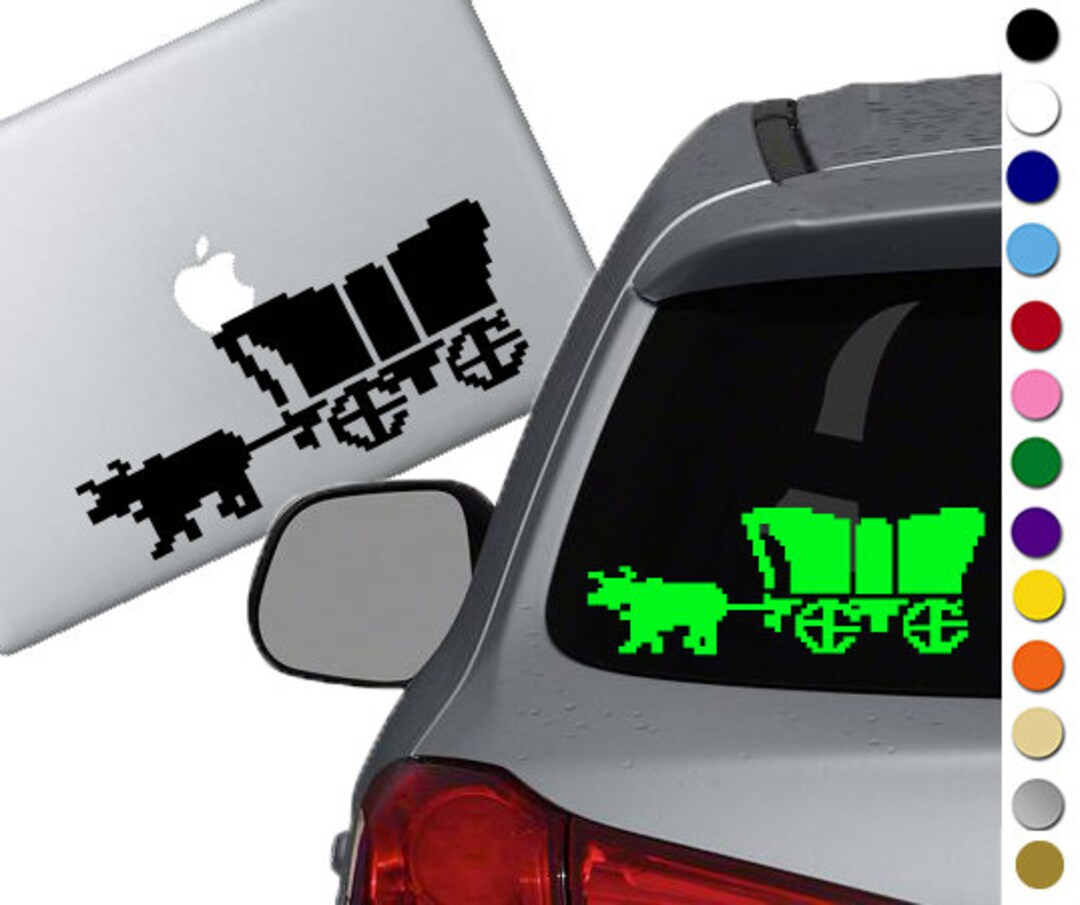 Oregon Trail Video Game Vinyl Decal Sticker - for Cars, Laptops, Phones ...