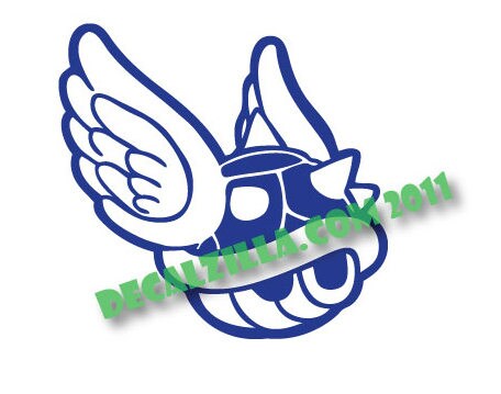 Blue Shell Decal Sticker For cars laptops phones and more | Etsy