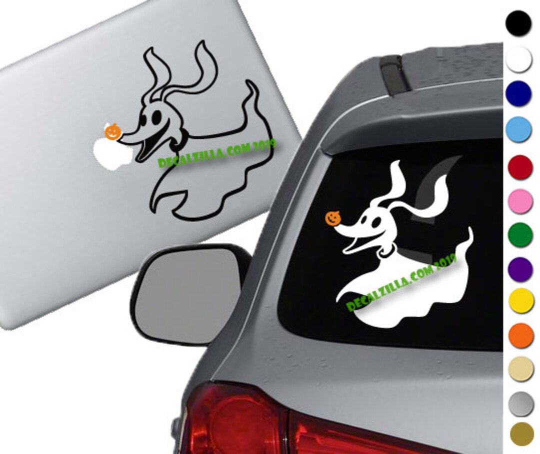Nightmare Before Christmas Zero - Vinyl Decal Sticker - for Cars ...