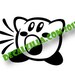 Kirby Inhale Decal Sticker for Cars, Laptops, 3DS, Phones and More - Etsy