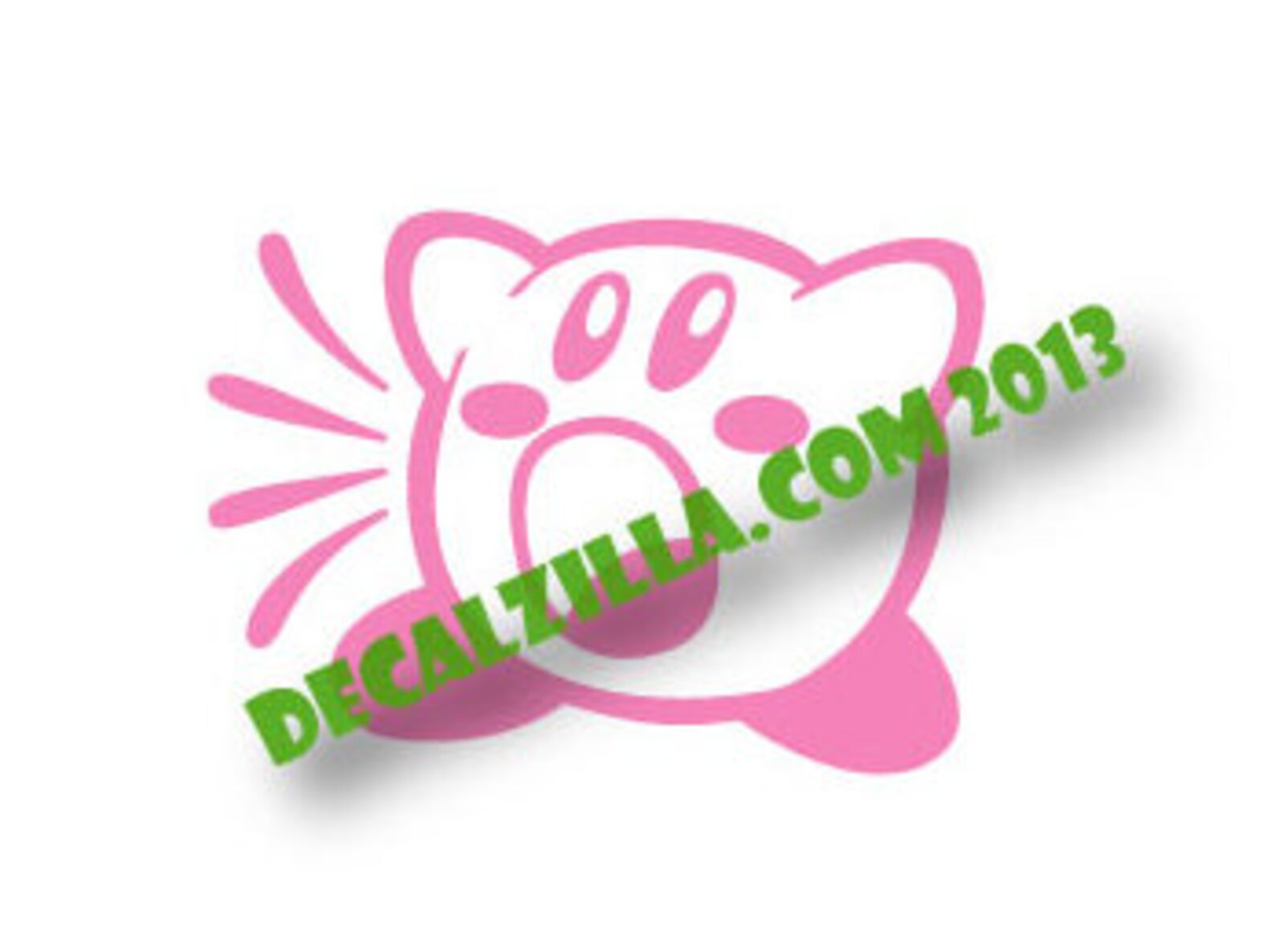 Kirby Inhale Decal Sticker for Cars Laptops 3DS Phones and | Etsy