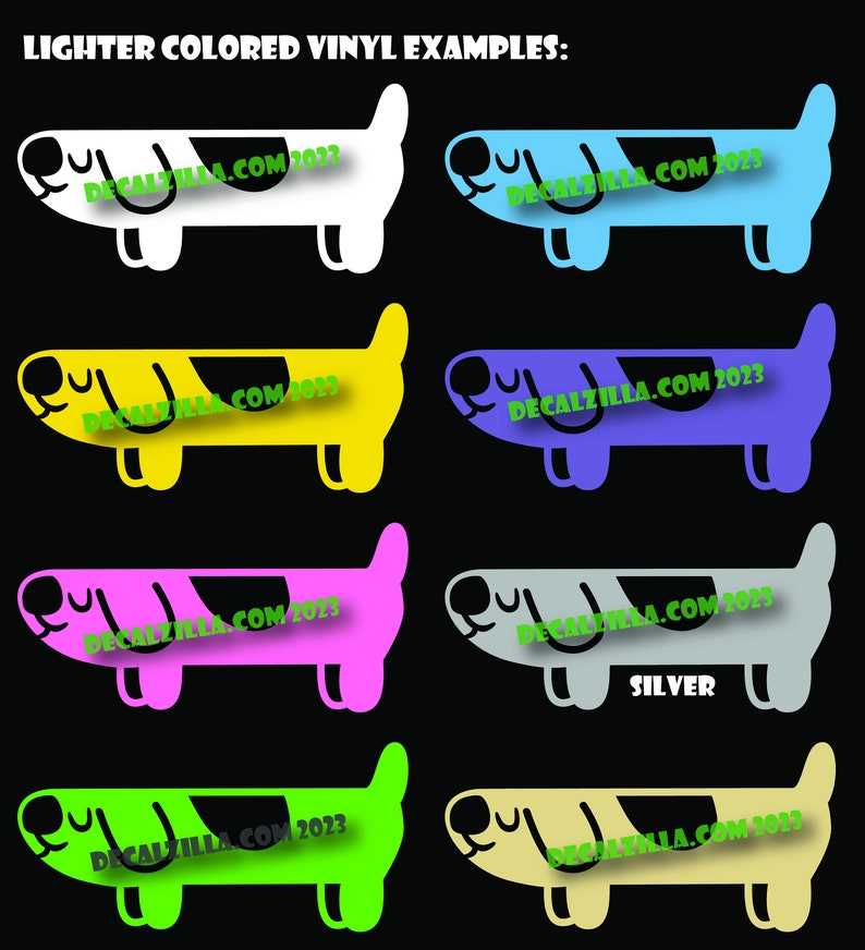 Bluey Long Dog - Solid Style - Vinyl Decal Sticker - for Cars, Laptops ...