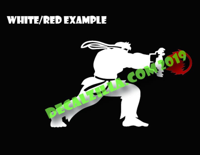 Street Fighter Ryu Hadouken Vinyl Decal Sticker for Cars - Etsy