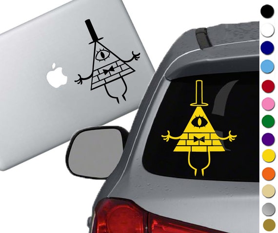 Gravity Falls Bill Cipher Decal Sticker for Cars Laptops | Etsy