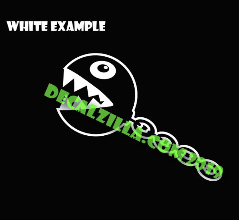 Chain Chomp Vinyl Decal Sticker for Cars Laptops Water - Etsy