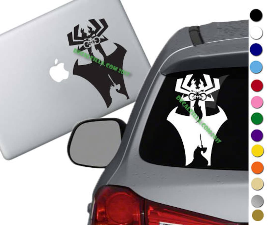Samurai Jack and Aku Decal Sticker - for Cars, Laptops, Phones and More ...