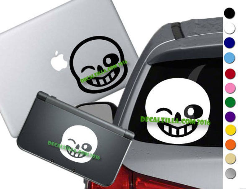 Undertale Sans Decal Sticker for Cars Laptops 3DS Phones | Etsy
