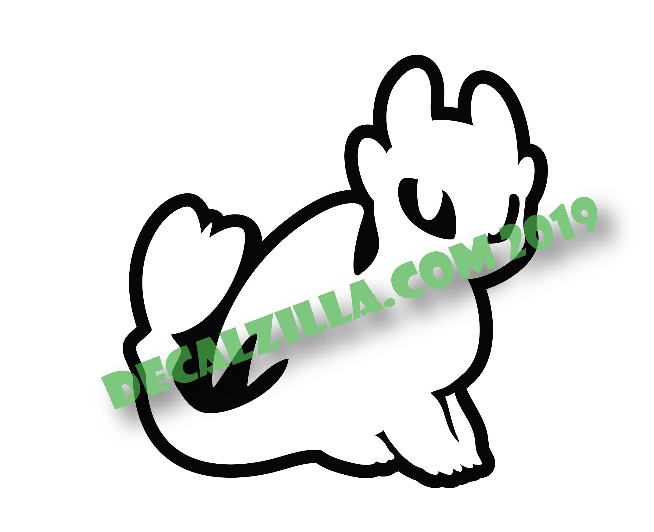 How to Train Your Dragon- Light Fury Decal Sticker -for Cars, Laptops ...