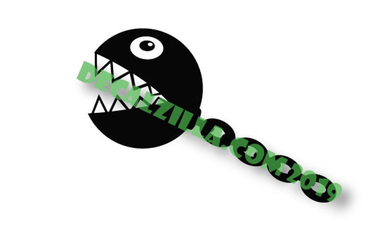 Chain Chomp Vinyl Decal Sticker for Cars Laptops Water - Etsy