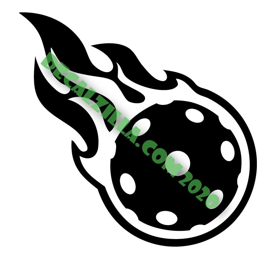 Pickleball on Fire Vinyl Decal Sticker for Cars Golf | Etsy
