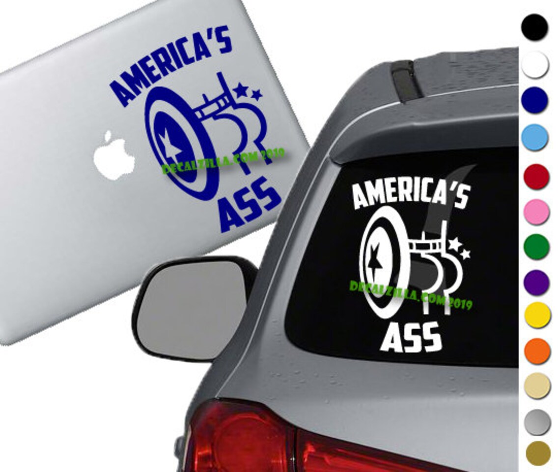 America's Ass Vinyl Decal Sticker for Cars Laptops - Etsy