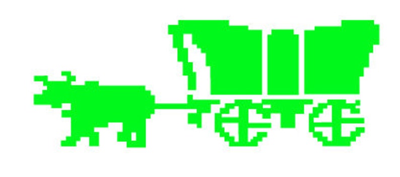 Oregon Trail Video Game Vinyl Decal Sticker - for Cars, Laptops, Phones ...
