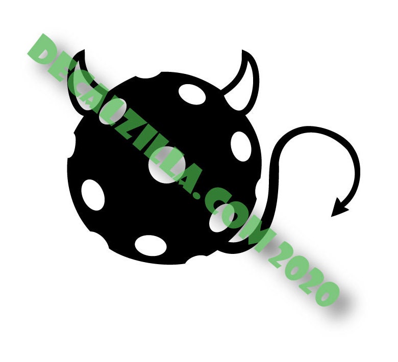 Pickleball Devil Vinyl Decal Sticker for Cars Golf Carts | Etsy