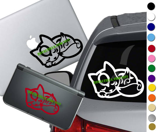 Okami Sleeping Decal Sticker - for Cars, Laptops, Phones and More! - Etsy