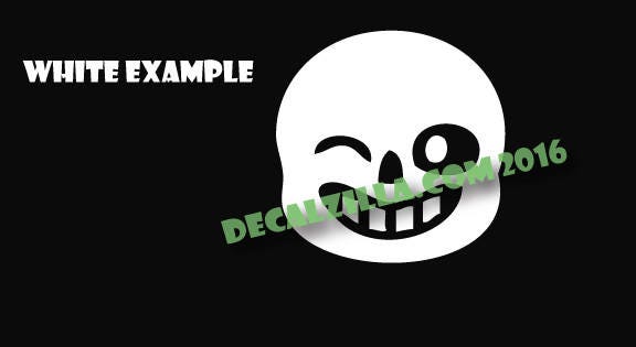 Undertale Sans Decal Sticker For cars laptops 3DS phones | Etsy