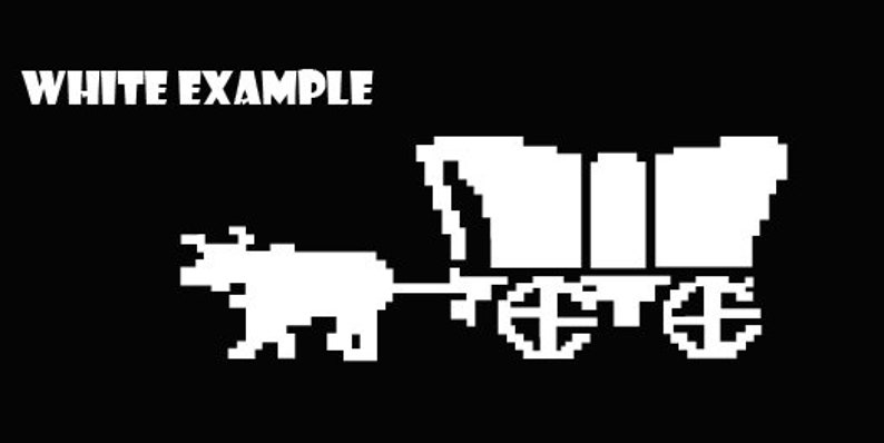 Oregon Trail Video Game Vinyl Decal Sticker for Cars | Etsy