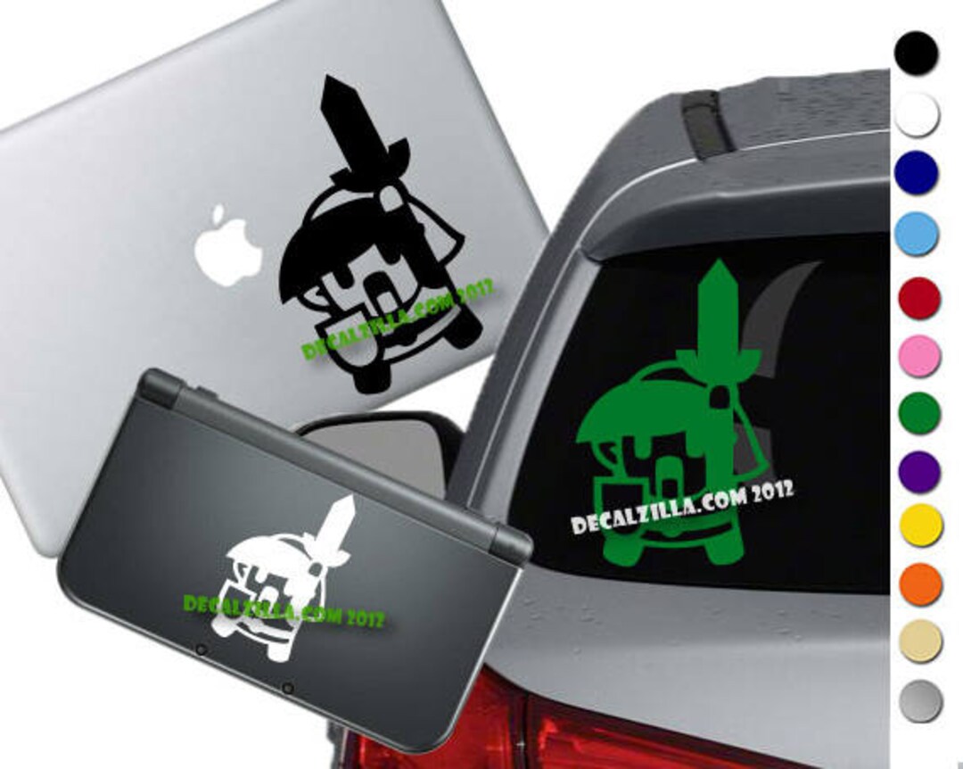 Legend of Zelda Link Decal Sticker for Cars, Laptops, Phones and More ...